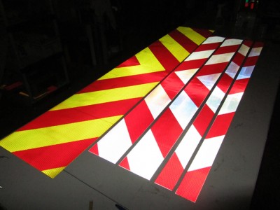 reflective decals panels – Reflective Chevron Panels