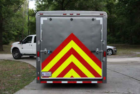 Reflective Chevron Panel on a Cargo Trailer – Before / After ...